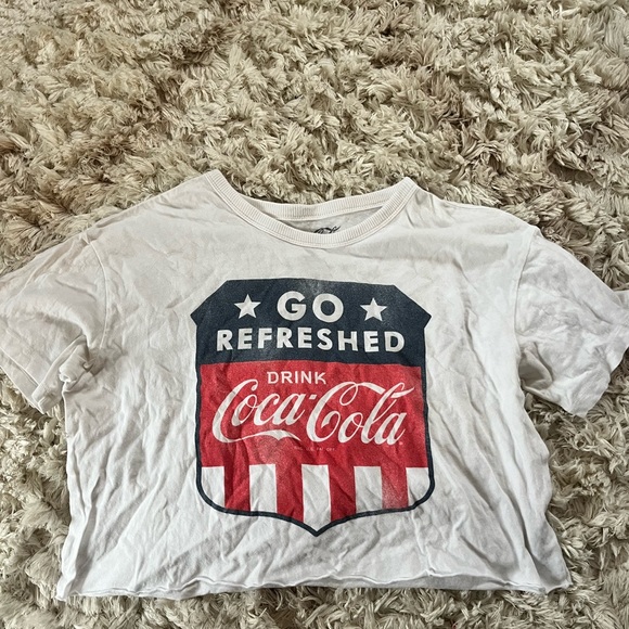 Coca Cola | Tops | Coca Cola Cropped Tshirt | Poshmark